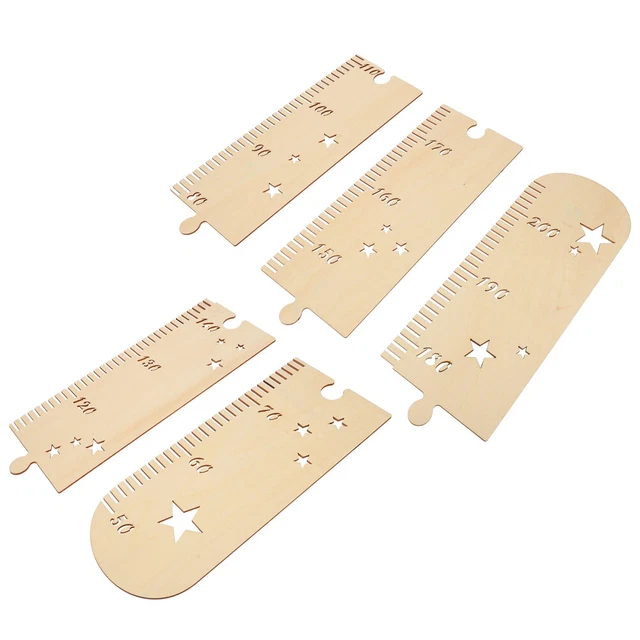 WOODEN HEIGHT CHART for Nursery Gauge Stitching Ruler Measuring £18.25 ...