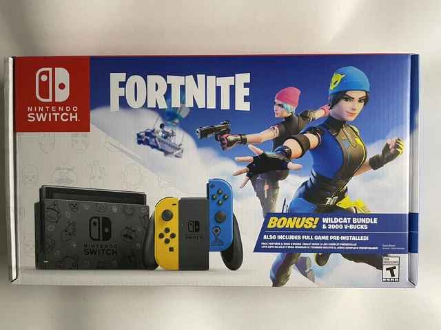 NINTENDO SWITCH FORTNITE Special Edition Wildcat Bundle Console Only No ...