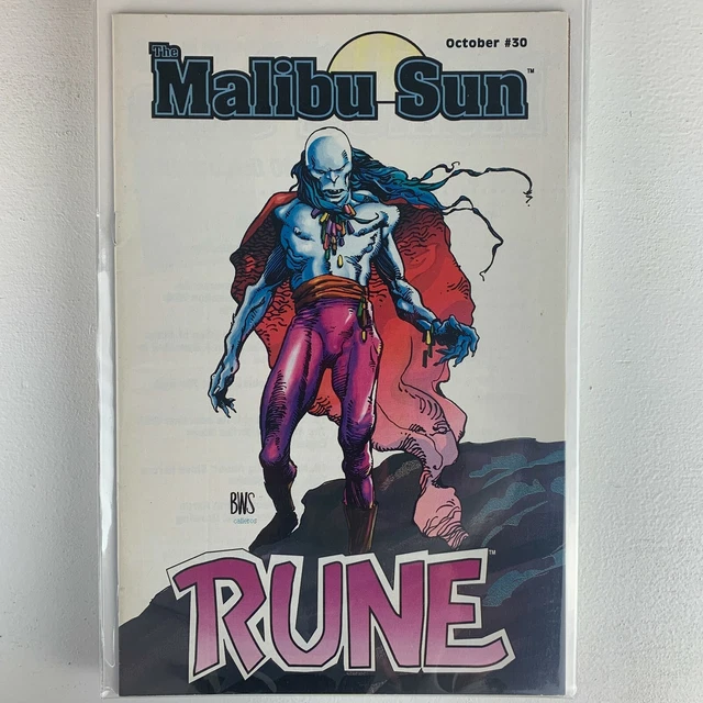 THE MALIBU SUN #30 October, 1993 Malibu Comics RUNE Oct $13.49 ...