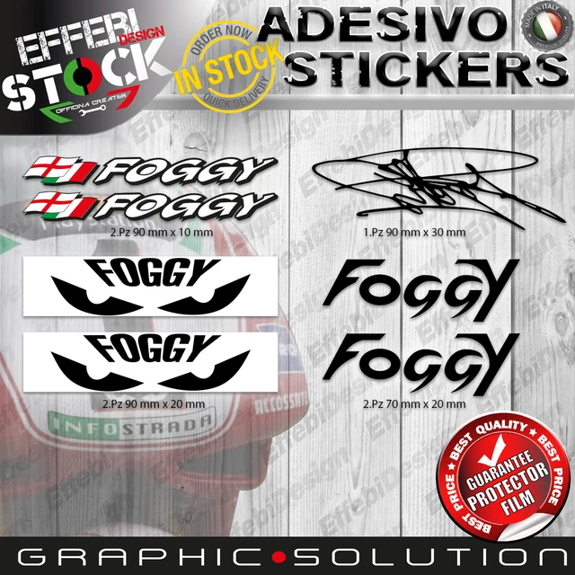 ADESIVO ADESIVI STICKERS Kit Carl Fogarty Foggy nick name 996 916 SBK ...