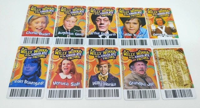 WILLY WONKA TIMEZONE Full Set Including Golden Ticket - 10x Cards ...