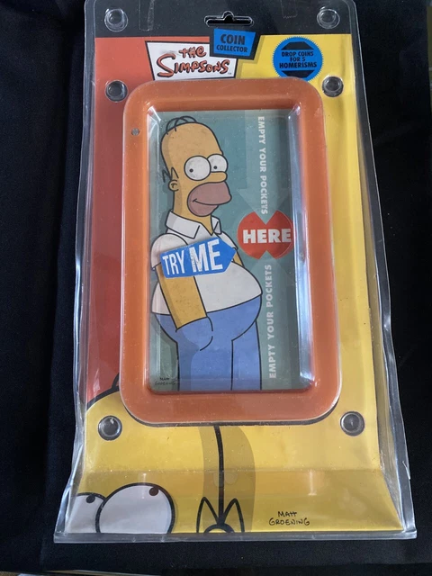 SIMPSONS WESCO 2004 Coin Collector The Bank Animation Birthday Gift ...