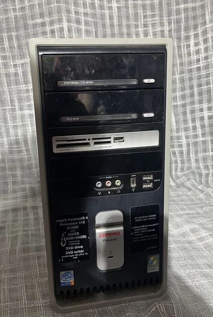 COMPAQ PRESARIO SR1000 Desktop PC - Windows XP Intel Pentium 4 Retro £ ...