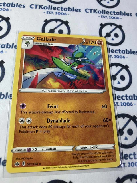 GALLADE BASE #081/198 Pokémon Card Chilling Reign EUR 0,74 - PicClick FR