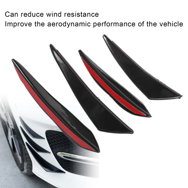 CAR FRONT BUMPER Lip Aerodynamic Front Bumper Canard Reduce Wind ...