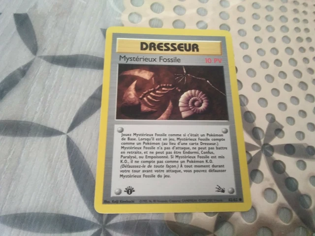POKEMON FOSSIL CARD 1st Edition Wizard Firecracker Mewtwo Pikachu EX FR ...