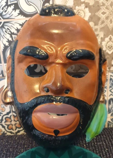 *VINTAGE* MR T Life Like Mask B.A. Baracas 1983 Jotastar Hong Kong 9 ...
