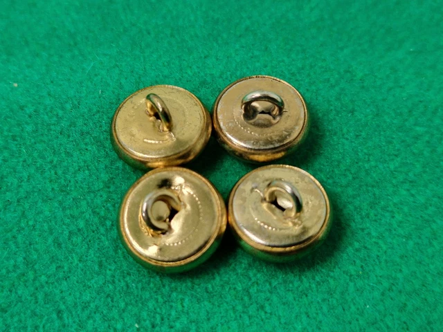 4 X VINTAGE WW2 Dutch Army General Service Brass Uniform Buttons 14 mm ...