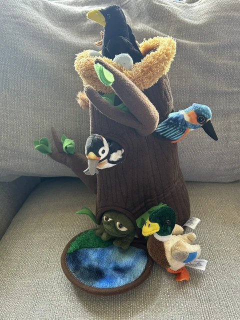 THE PUPPET COMPANY Tree House Hideaway Finger Puppets Soft Toy Plush ...