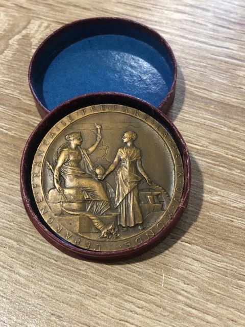 RARE MÉDAILLE COMPAGNIE universelle du canal maritime de Suez par O ...