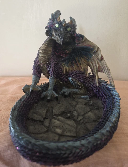 DRAGON FIGURINE FANTASY Statue Mythical Creature Home Decor Ornament ...