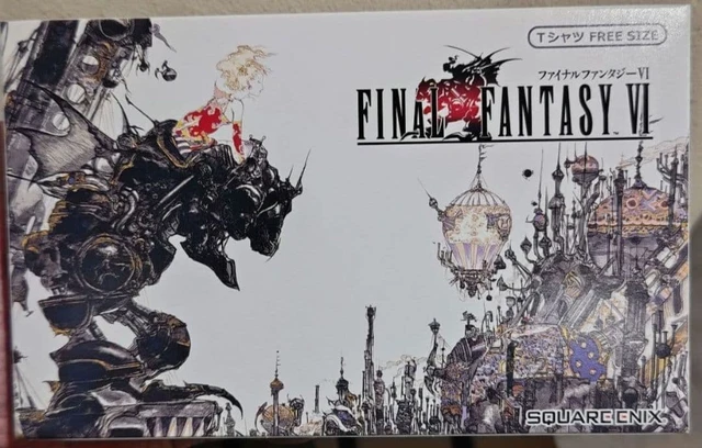 SQUARE ENIX FINAL Fantasy VI Pixel Art T-Shirt Free Size Limited Boxed ...