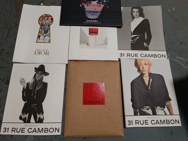 CHANEL DIOR CARTIER Fashion 7 Books Catalogs Collectors Items Bundle £ ...