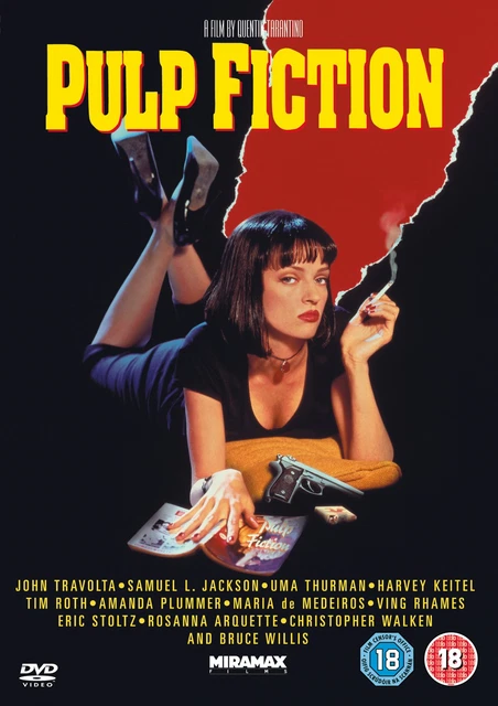 PULP FICTION (DVD) Maria de Medeiros Uma Thurman Christopher Walken ...