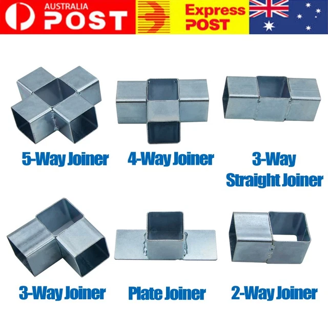 25MM SQUARE TUBE Socket Connector Joints Steel Profiles Connections 2/3 ...