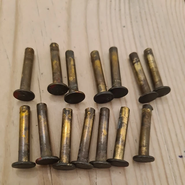 RED K6 TELEPHONE box 14 x Brass rivet’s for glazing frames £12.93 ...