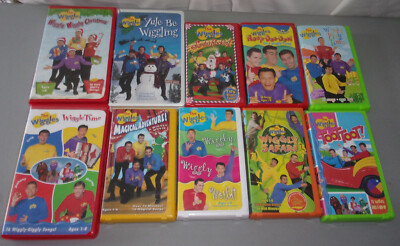 LOT DE 10 The Wiggles cassettes VHS film film-Children 's TV Show EUR ...