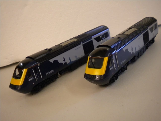 HORNBY SCOTRAIL CLASS 43 HST set- Power cars & 4 coaches MIB £450.00 - PicClick UK