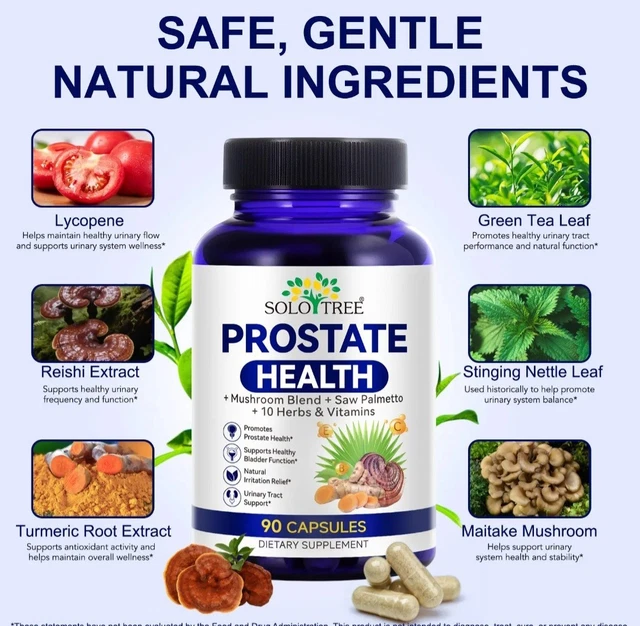 PROSTATE HEALTH CAPSULES Natural Support for Men’s Wellness 90 Count-UK ...