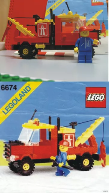 LEGO 6674 Crane Truck Città Carro Attrezzi Visita il mio Negozio EUR 15 ...