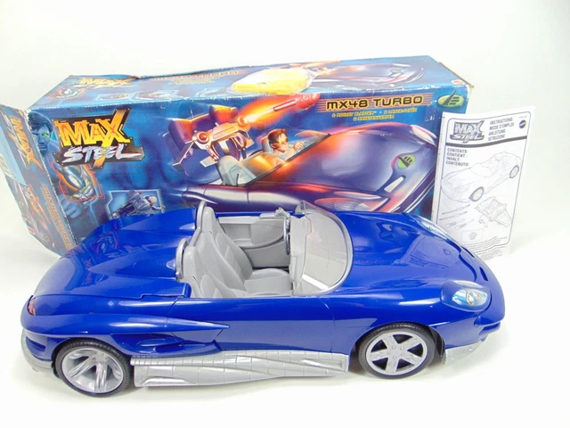MATTEL MAX STEEL MX48 TURBO CONVERTIBLE CAR 1999 ( Action Man ) EUR 44 ...
