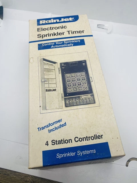 NEW!! RAINJET ELECTRIC Sprinkler Timer - Model RJC-4 Four Rain Jet ...