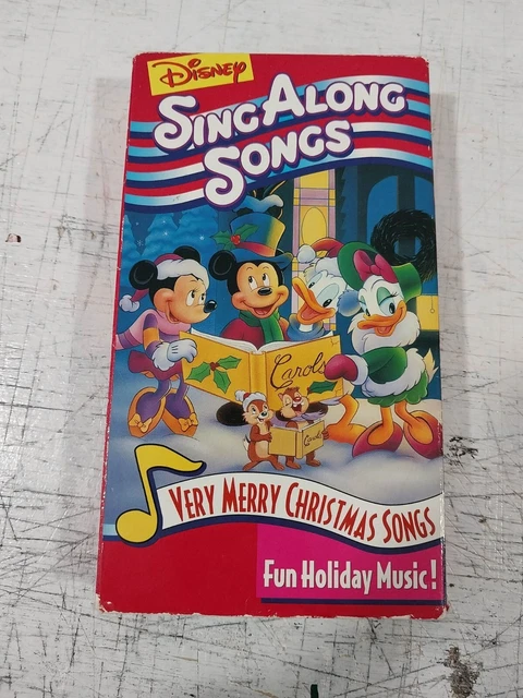 DISNEY’S SING ALONG Songs Very Merry Christmas VHS Video Tape Vol 8 ...