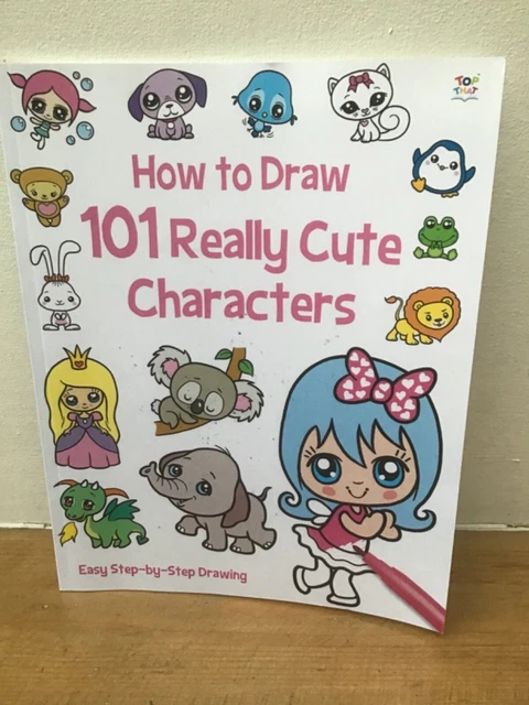 HOW TO DRAW 101 Really Cute Characters by Nat Lambert £4.99 - PicClick UK