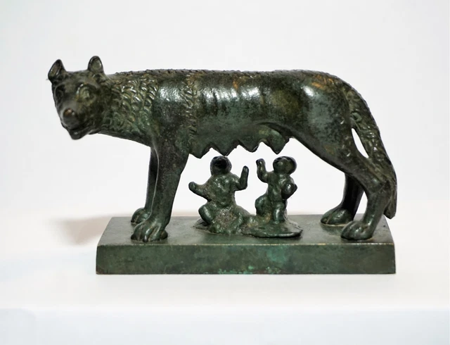 LA LOUVE DU Capitole de ROME, ROMUS, Sculpture en Bronze EUR 130,00 ...