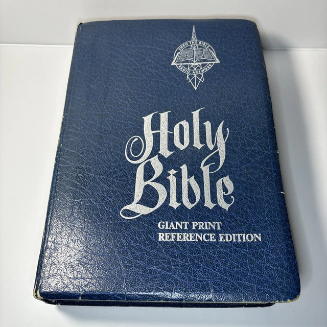 VINTAGE HOLY BIBLE KJV 1976 Giant Print Reference Edition Thru The ...