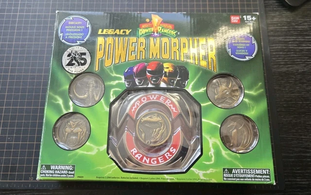 POWER RANGERS LEGACY morpher mighty morphin bandai 25th anniversary £ ...