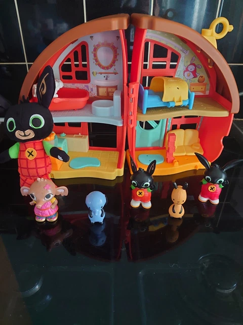 CBEEBIES BING BUNNY House Playset with Figures Toy Bundle Sula Flop ...