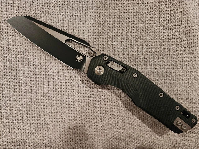 MICROTECH STANDARD ISSUE MSI Ram-Lok, Fluted Black G-10 (3.9" Two-Tone ...