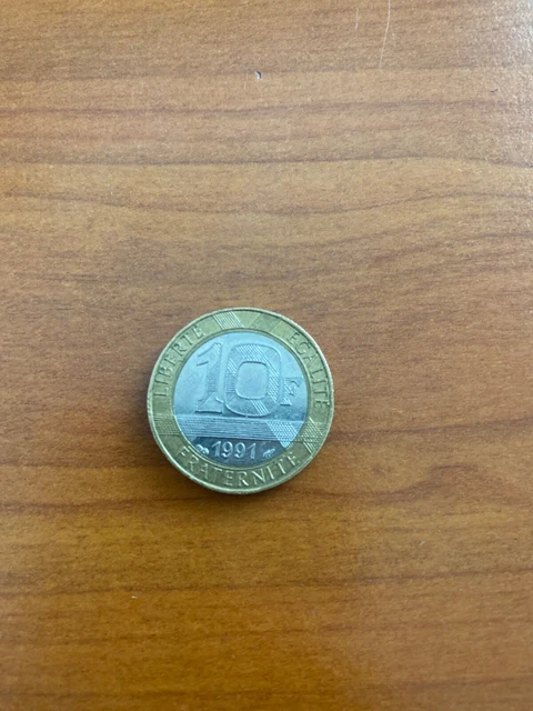 JE VENDS UNE pièce de 10 francs 1991 RF authentique EUR 200,00 ...