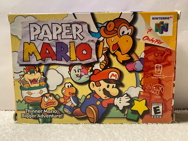 PAPER MARIO (NINTENDO 64, 2001) Complet CIB. Testé et fonctionnel. EUR ...