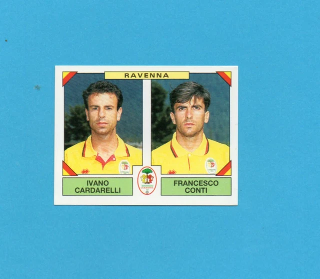 PANINI CALCIATORI 1993-94-FIGURINA n.530-CARDARELLI+CONTI-RAVENNA-NEW ...