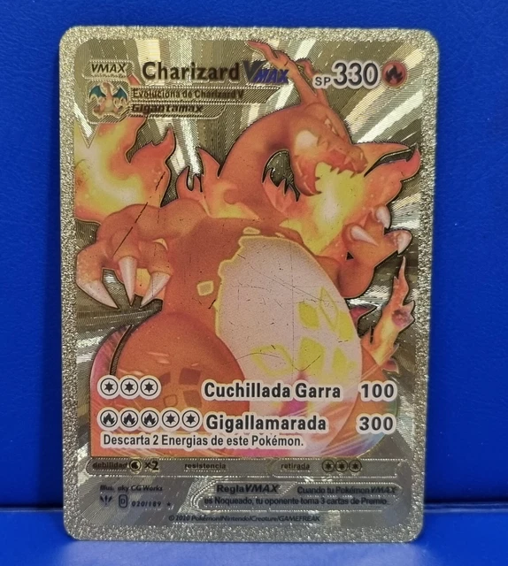CARD CARTA TARJETA Pokemon Charizard Vmax SP330 Gigantamax 020 Oro Gold ...