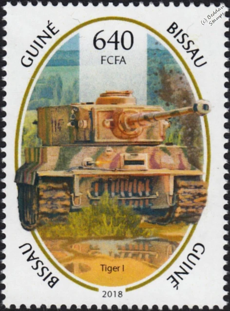 WWII 1943 BATTLE OF KURSK German Army Panzer TIGER I Tank Stamp (2018 ...