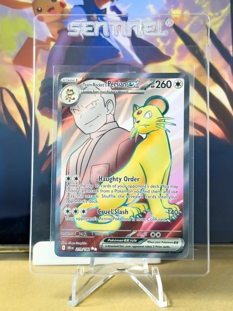 TEAM ROCKET’S PERSIAN ex 219/182 Destined Rivals Ultra Rare Pokémon ...