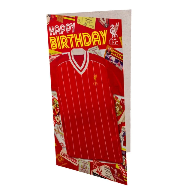 LIVERPOOL FC BIRTHDAY Card Retro Football Shirt Design Official Merch ...