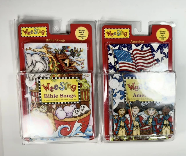WEE SING AMERICA Wee Sing Bible Songs Lot Audio CD & Song Book Beall ...