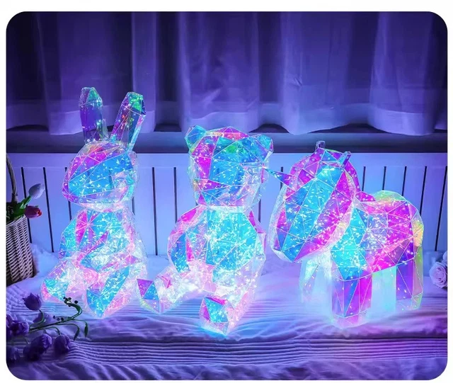 MAGIC LED INTRACTIVE 3d lights Rabit 51cm tall £37.09 - PicClick UK