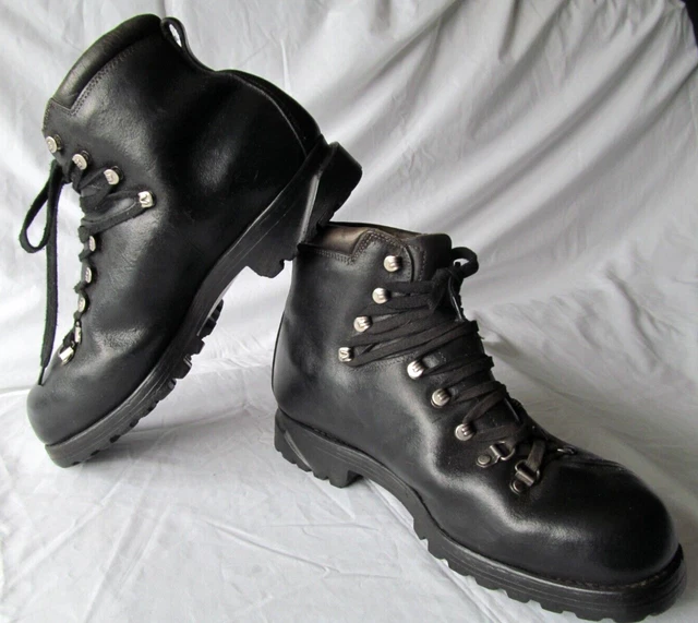 VINTAGE SWISS ARMY RAICHLE Bally, Leather Boots Hiking Mountaineering ...
