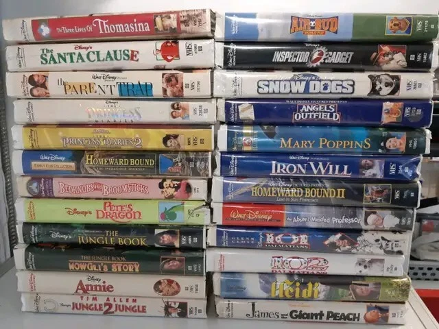 DISNEY LIVE ACTION VHS Lot of 25 Untested $24.99 - PicClick CA