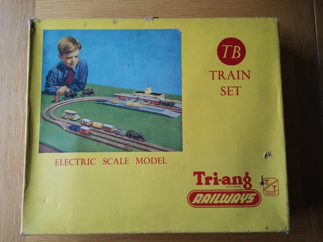 TT GAUGE, TRIANG TB Train Set with Instruction Sheet Dated 29 Aug 1957 ...