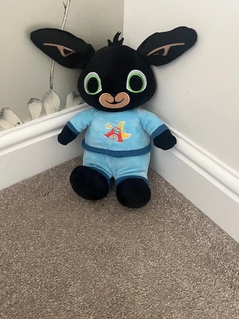 BING BUNNY 14& BEDTIME Bing Cuddly Soft Plush Toy Golden Bear RABBIT TV ...