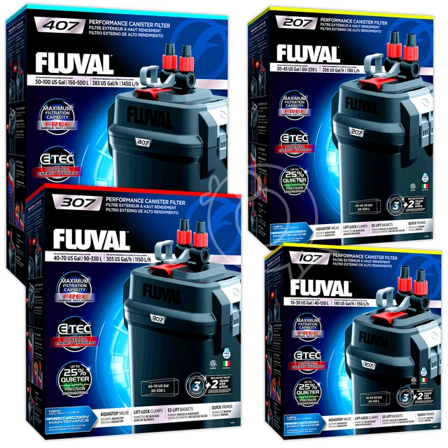 FLUVAL 107 207 307 407 FX2 FX4 FX6 External Filter & Media Aquarium ...
