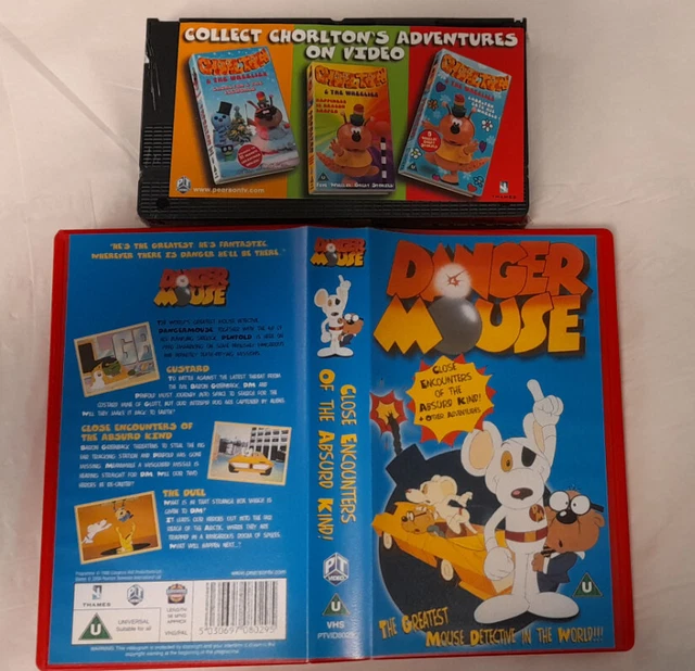 VHS VIDEO DANGER MOUSE X2 VIDEOS ONE STILL SEALED NEW ,SECOND USED £10. ...