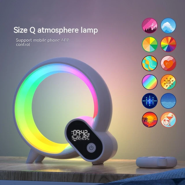 CREATIVE Q LIGHT Analog Sunrise Digital Display Alarm Clock £35.63 ...