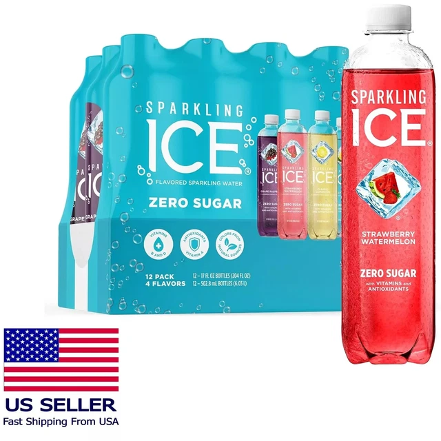 SPARKLING ICE BLUE Variety Pack, Flavored Sparkling Water 17 fl oz, 12 count £19.52 - PicClick UK